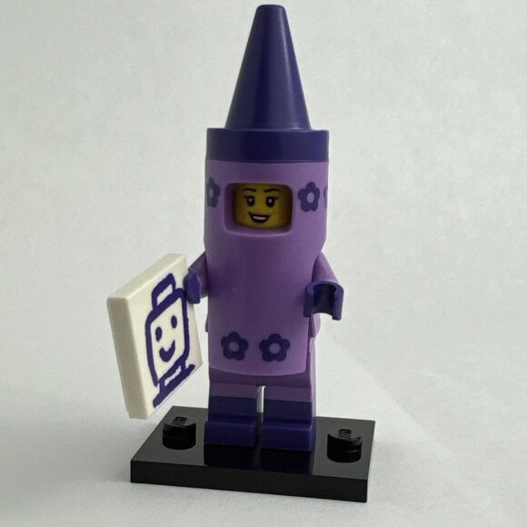 Lego | Toys | Lego Crayon Girl Minifigure W Base Purple 723 Coltlm2 ...